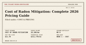 Radon Mitigation Cost: Complete 2026 Pricing Guide - Tygart Media
