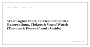Washington State Ferries: Schedules, Reservations, Tickets ...